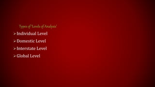 Levels of analysis | PPTX
