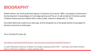 Robert indiana | PPTX
