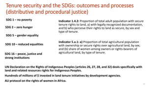 Tenure Security and Landscape Governance of Natural Resources | PPT