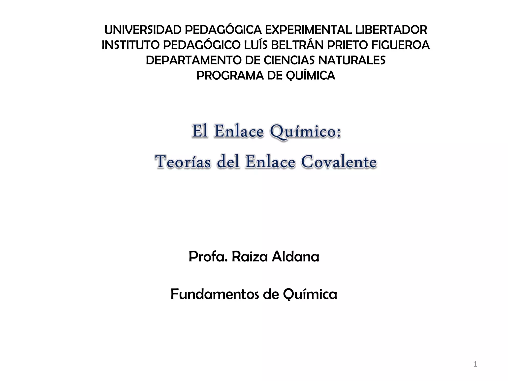 Enlace Químico | PPT