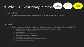 Summary of teal organization | PPTX