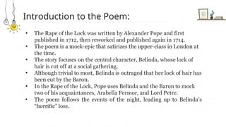 The Story Unveiled: The Rape of the Lock.pptx