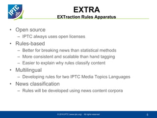 IPTC EXTRA - Open Source Rules Classification | PPT