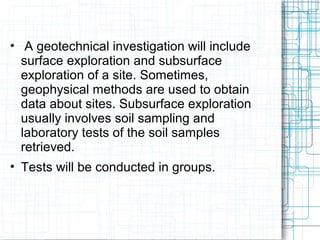 geotech laboratory works | PPT