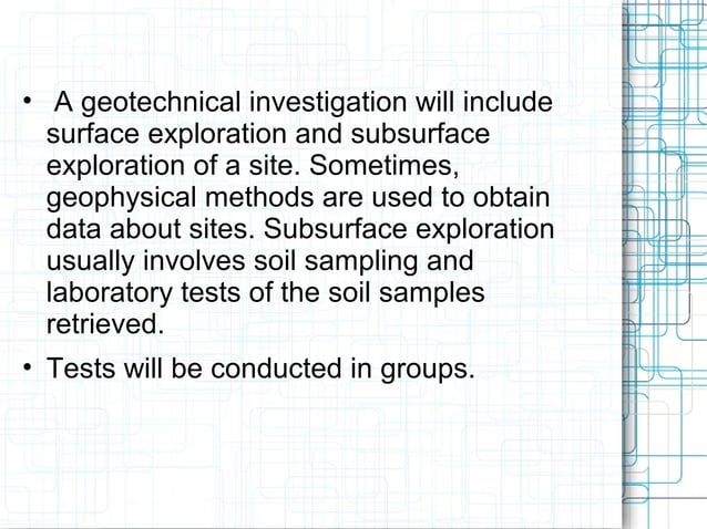 geotech laboratory works | PPT | Geology | Science