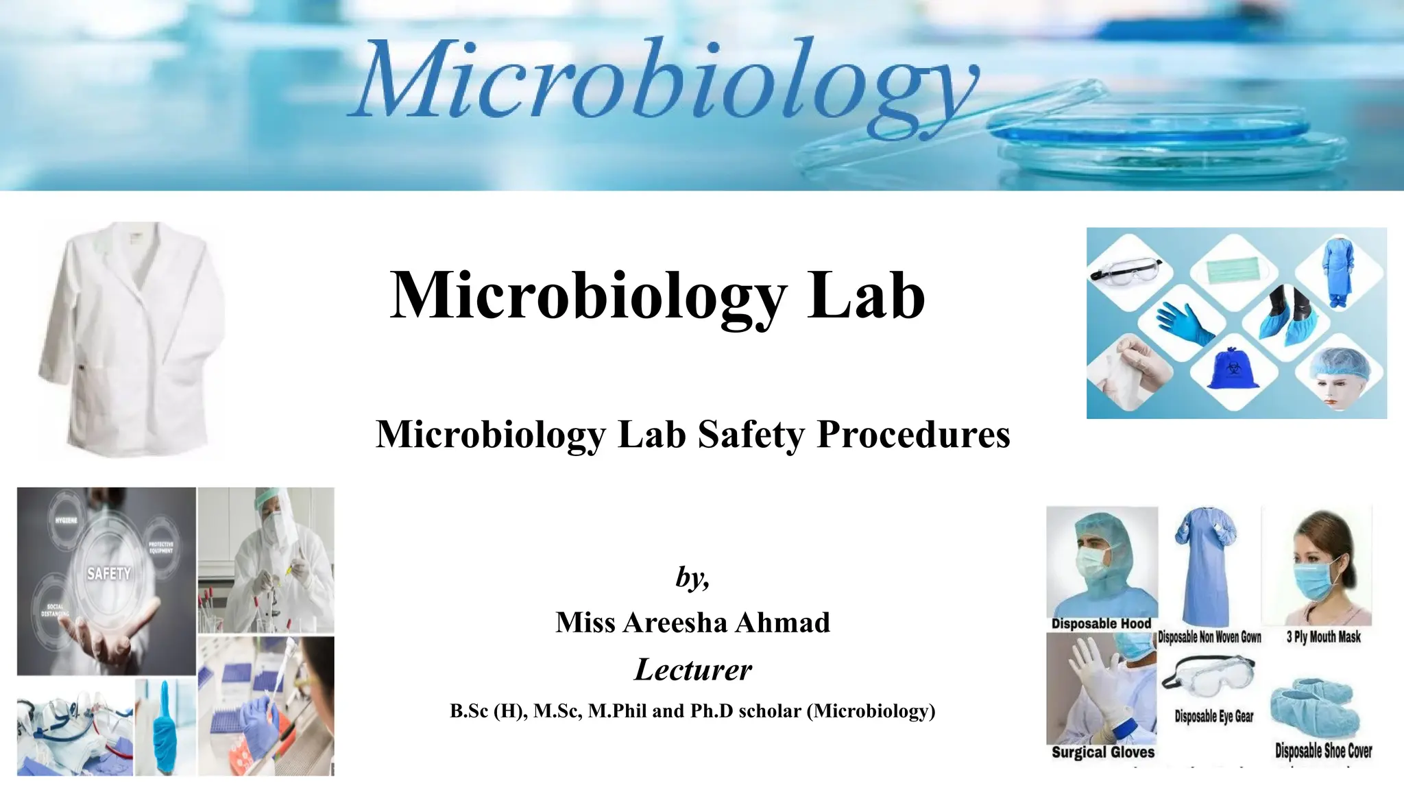 Lab Safety Procedures - Microbiology for Lab Technicians | PPT