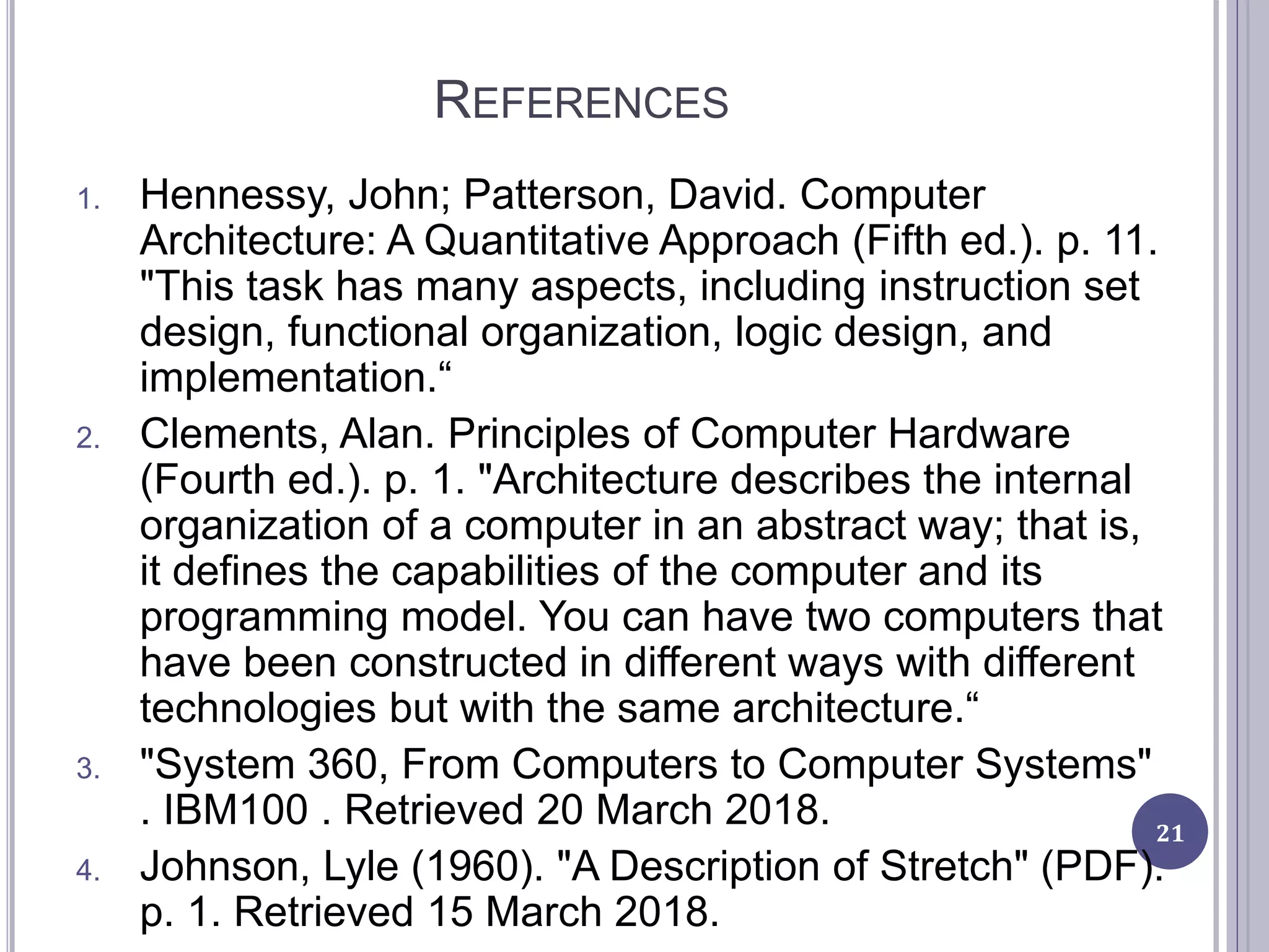 computer Architecture | PPTX