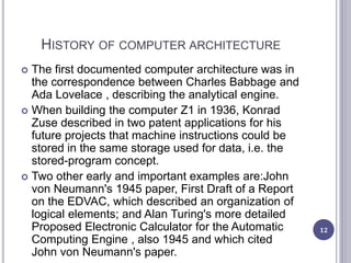 computer Architecture | PPTX
