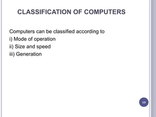 Introduction to computer science | PPTX