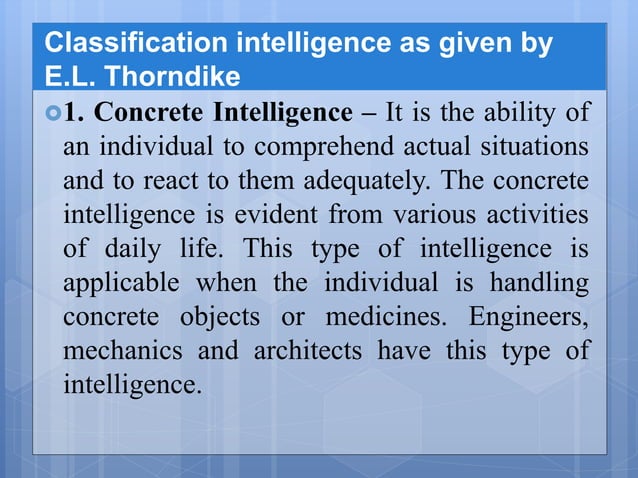 Intelligence meaning and types | PPTX