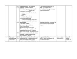 proiect de lectie locomotia la animale si plante | DOC