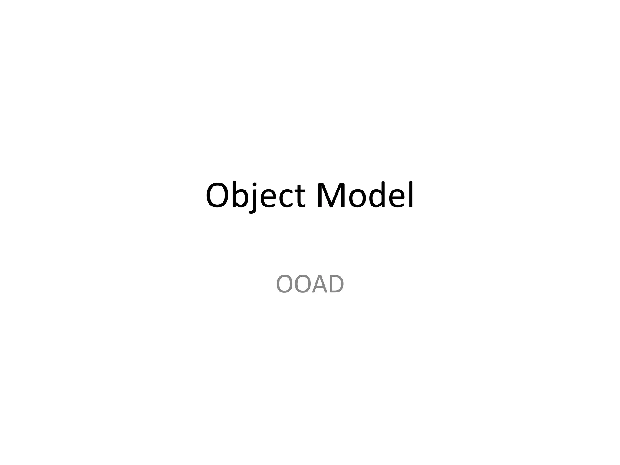 Object model | PPT