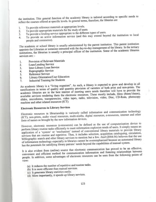 SECURITY NEEDS OF ELECTRONIC INFORMATION RESOURCES IN ACADEMIC LIBRARIES IN NIGERIA BY IDRIS ...