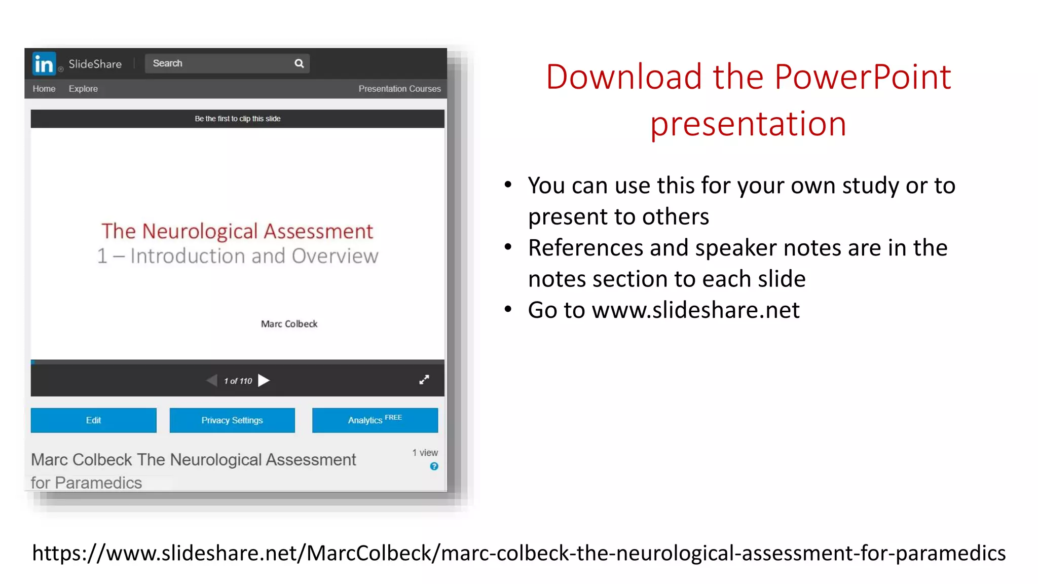 The Paramedic Neurological Assessment | PPTX