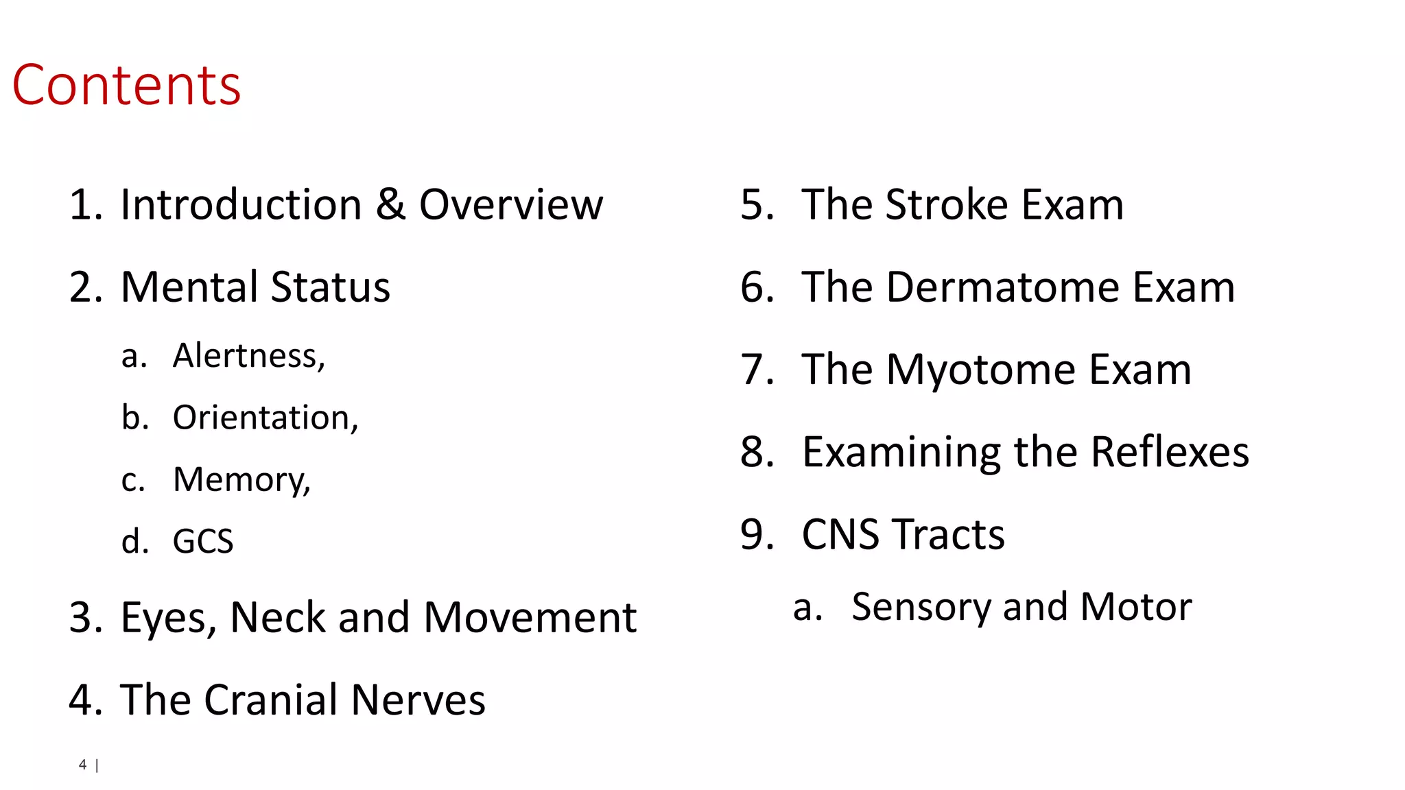 The Paramedic Neurological Assessment | PPTX