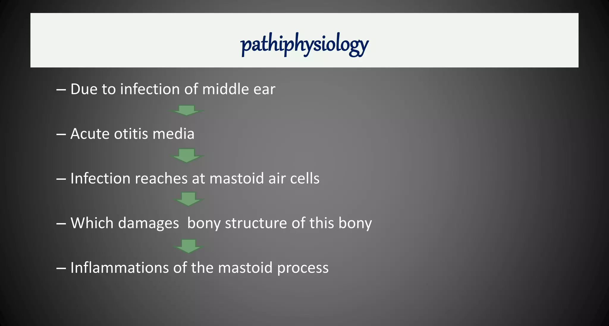 Mastoiditis - inflammation of mastoid bone | PPTX