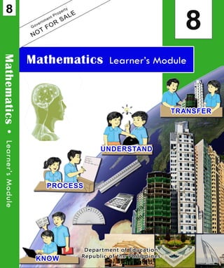 K to 12 - Grade 8 Mathematics Learner's Module 1st to 4th Quarter ...