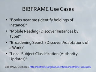 The Buzz About BIBFRAME, by Angela Kroeger | PPTX | Databases ...
