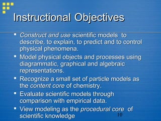 Modeling Instruction in High School Chemistry | PPT