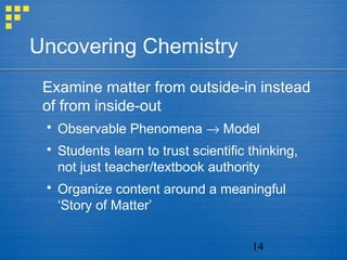 Modeling Instruction in High School Chemistry | PPT