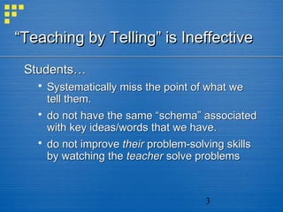 Modeling Instruction in High School Chemistry | PPT