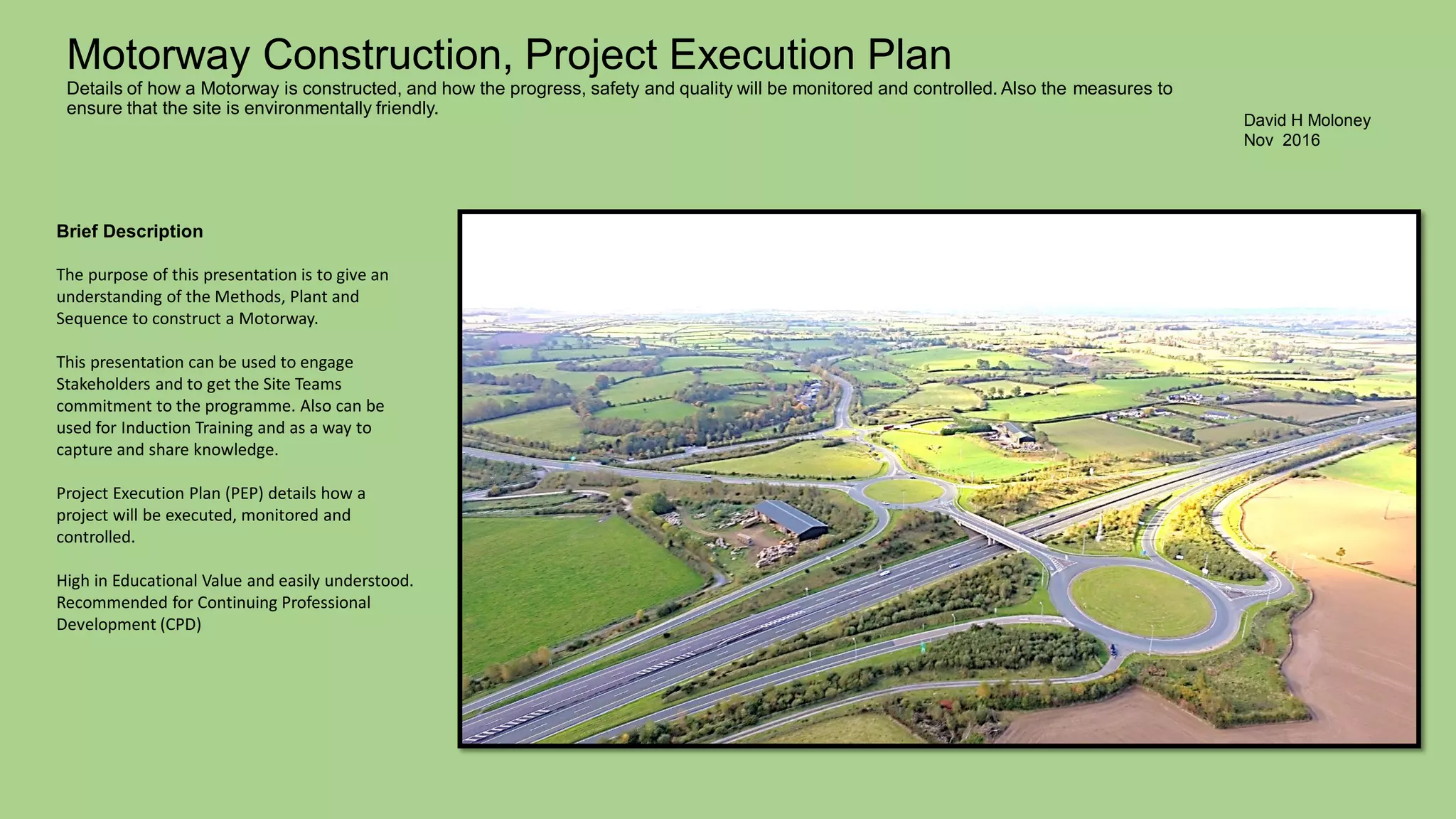 Motorway Construction, Project Execution Plan | PDF