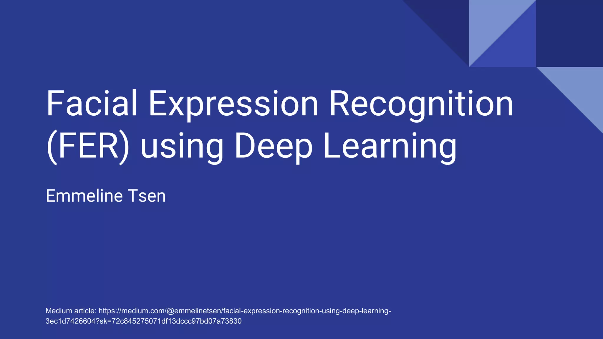 Facial Expression Recognition Fer Using Deep Learning Ppt