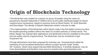 Blockchain Technology | PPT