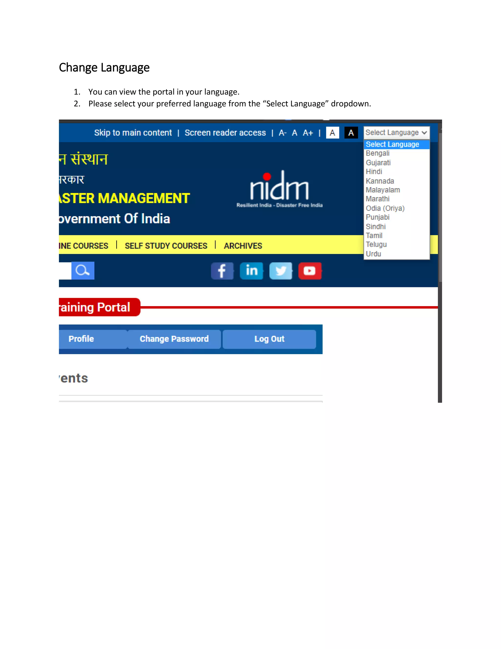 NIDM TRAINING PORTAL USER MANUAL | PDF
