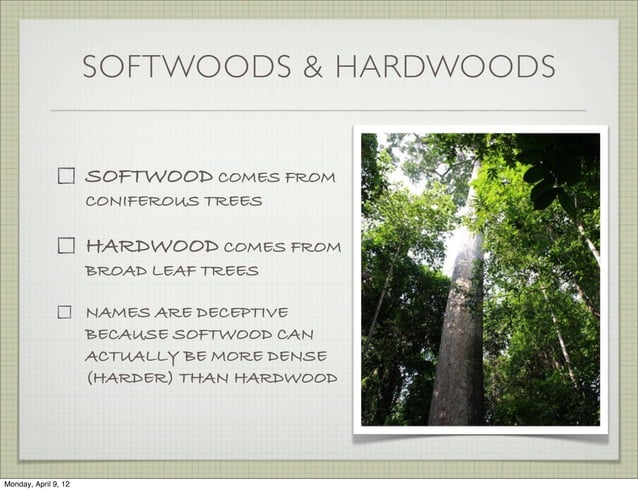 Wood working basics and shrinkage types | PPT