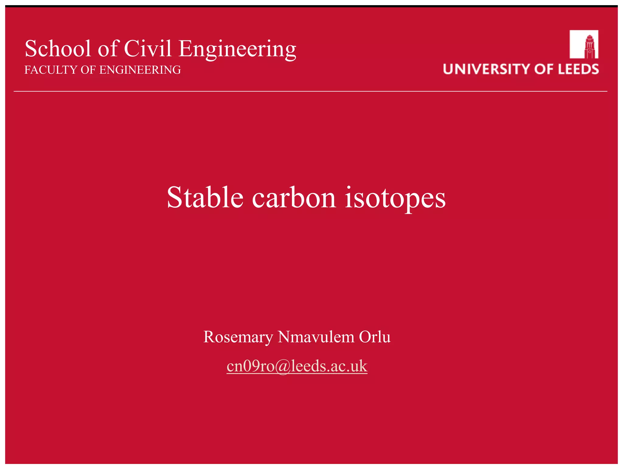 Stable carbon isotopes | PPT