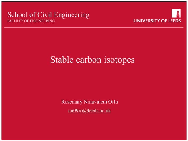 Stable carbon isotopes | PPT