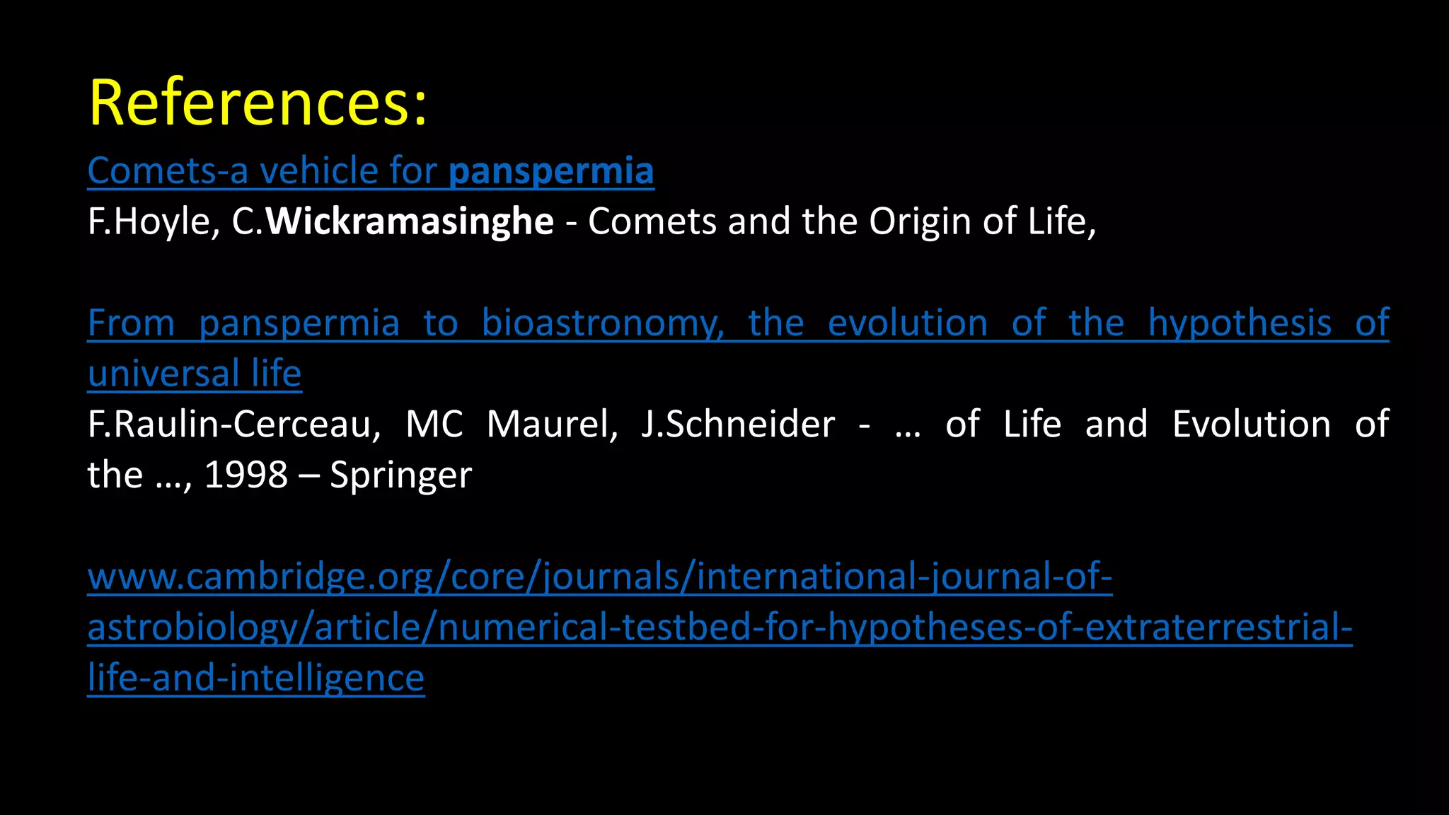 panspermia theory | PPTX