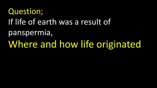 panspermia theory | PPTX