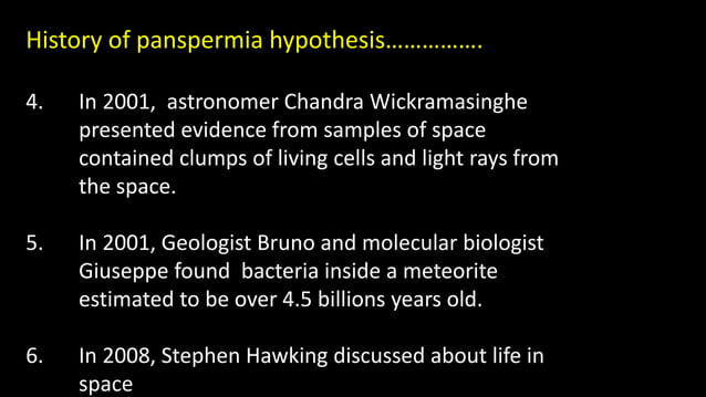 panspermia theory | PPTX