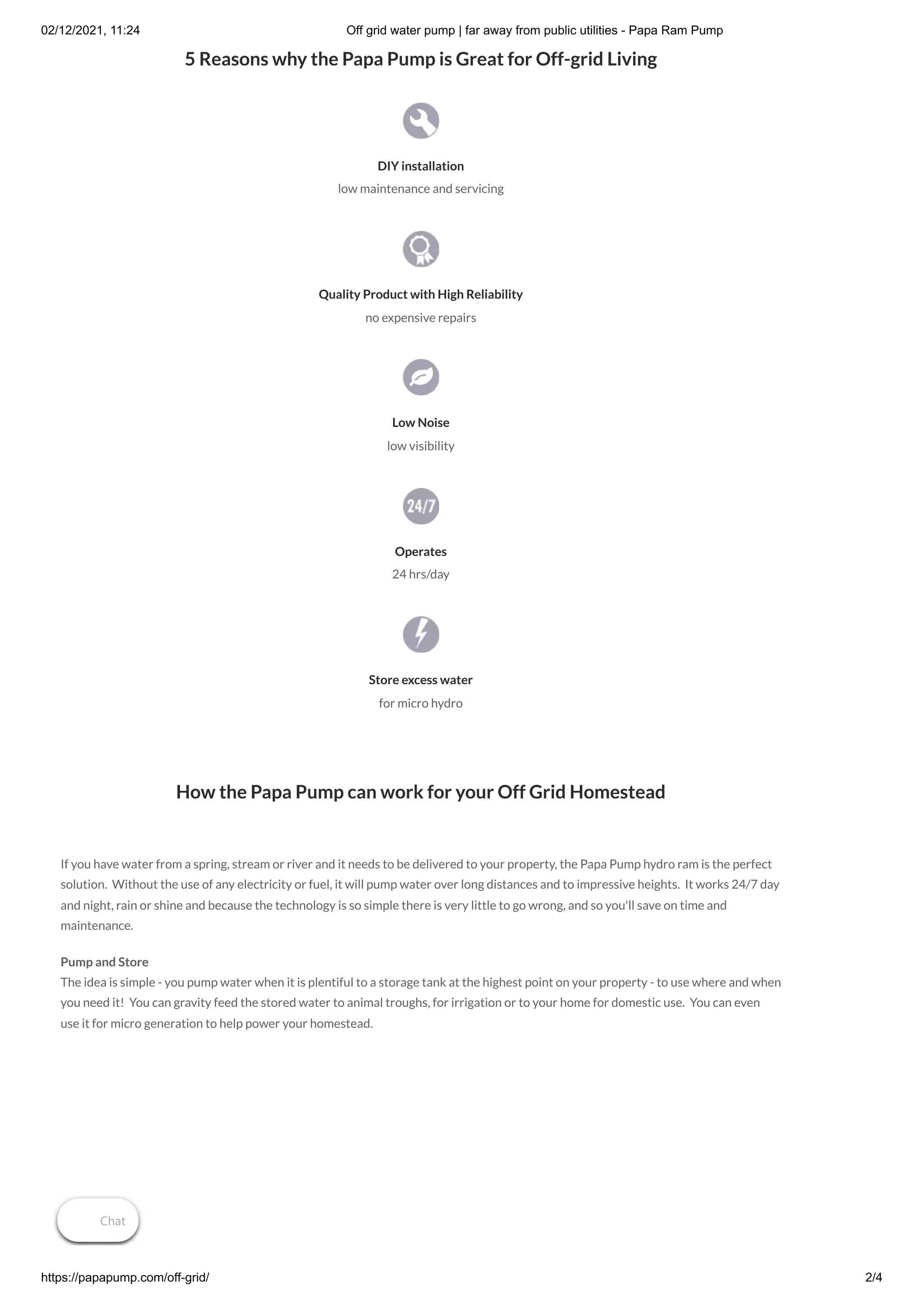 papa pump off grid water pump far away from public utilities - papa ram ...