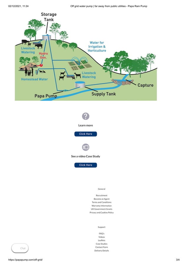 papa pump off grid water pump far away from public utilities - papa ram ...
