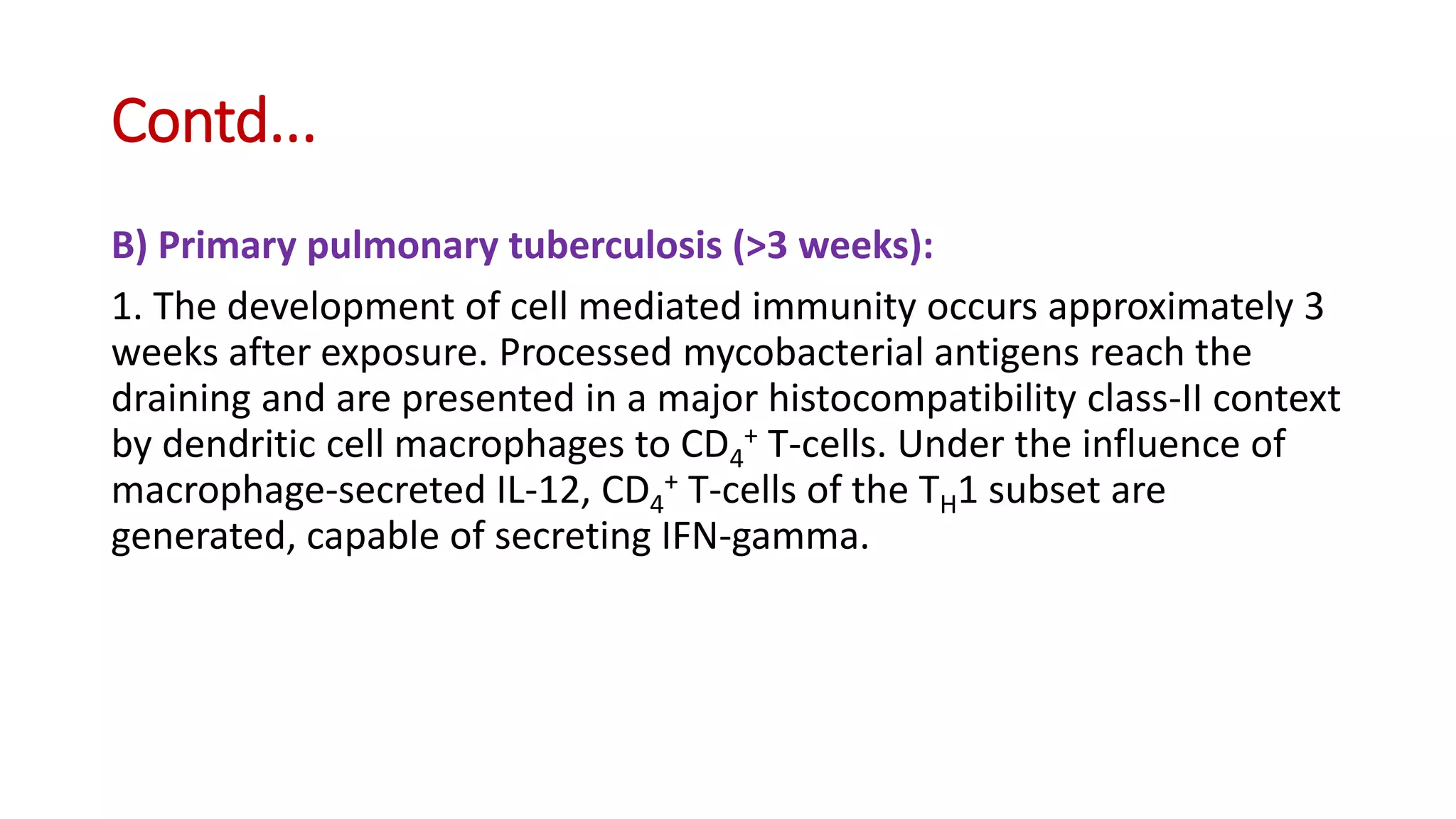 Pathophysiology and clinical management of tuberculosis | PPTX