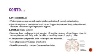 Pathophysiology and management of alzheimer's disease | PDF