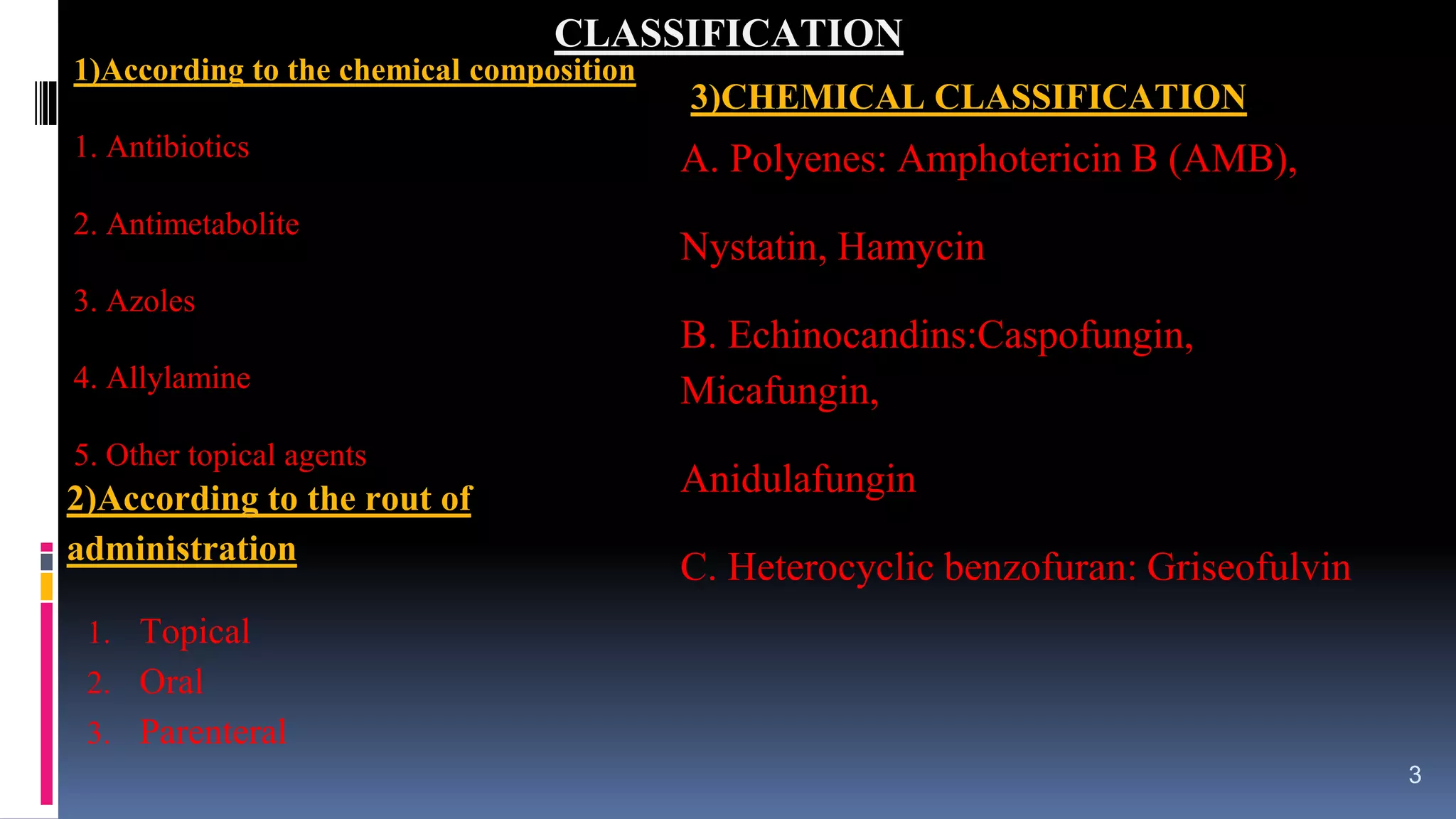 (Anti-fungal Drugs) pharmacology | PPTX