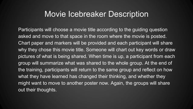 Movie icebreaker | PPT