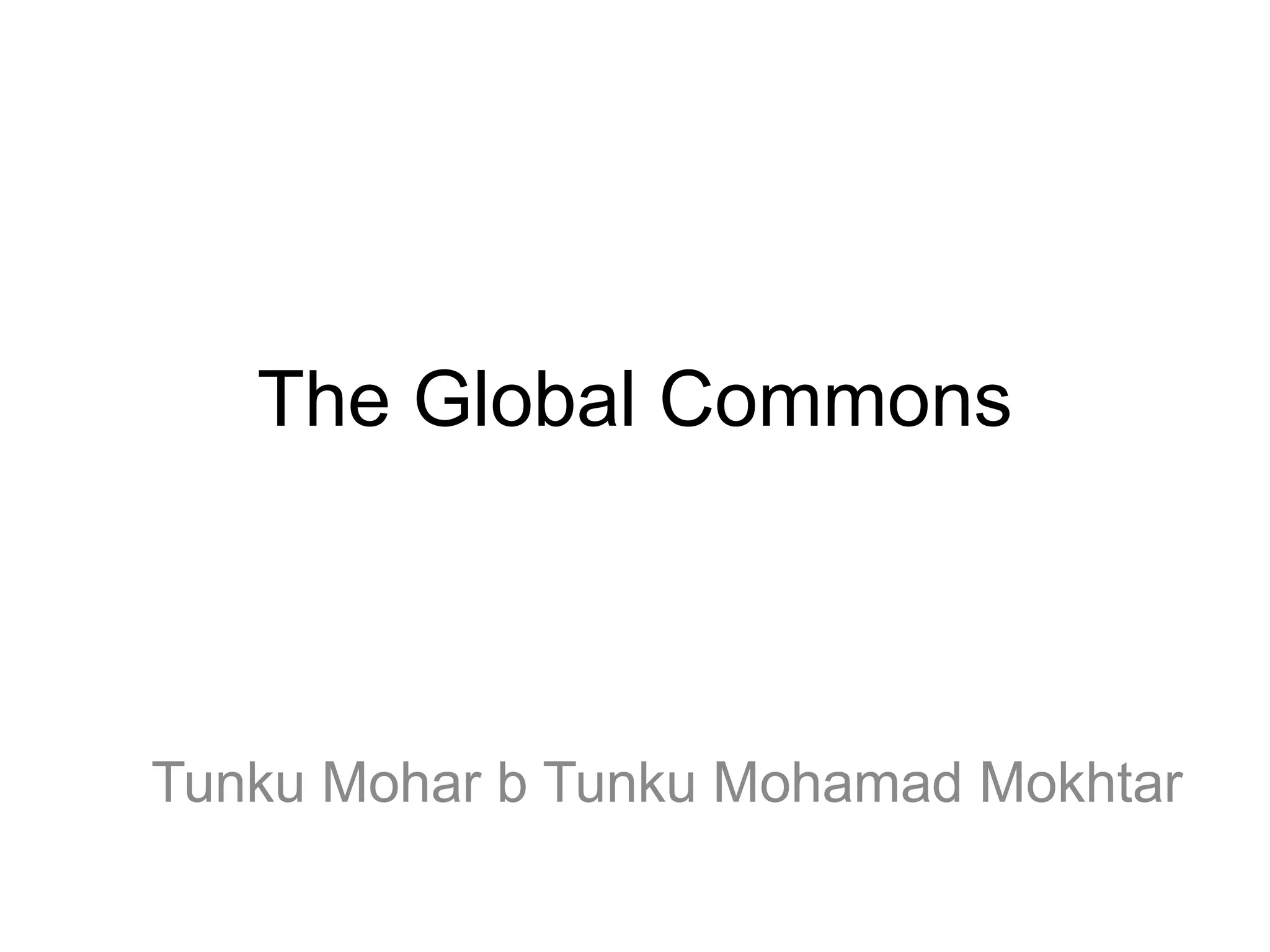 C16 - The Global Commons | PDF