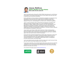 Jason Heffron, Austin Realtor Pre Listing Overview | PDF