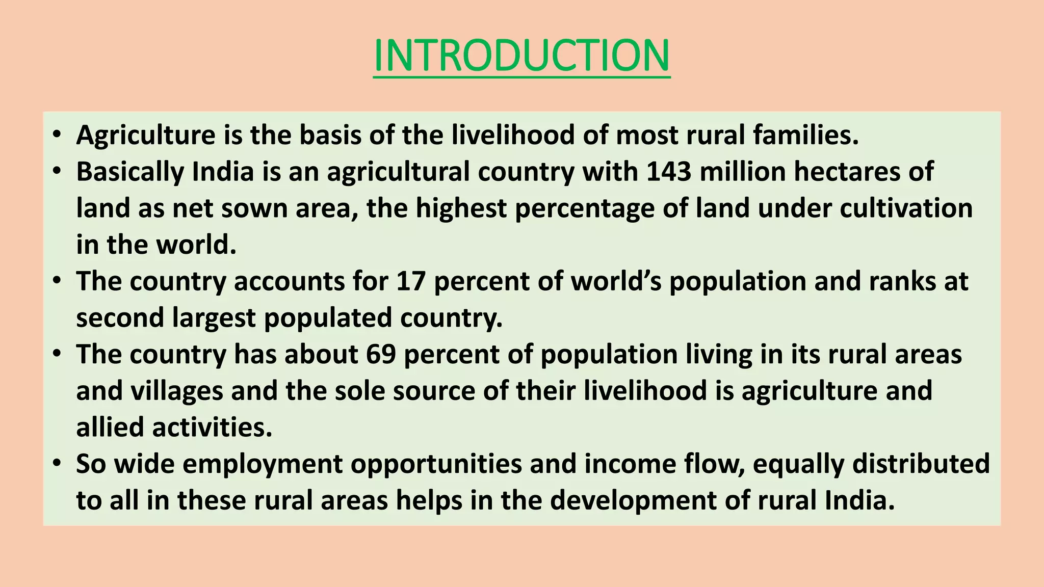 AGRICULTURE AND RURAL DEVELOPMENT PROGRAMME | PPTX