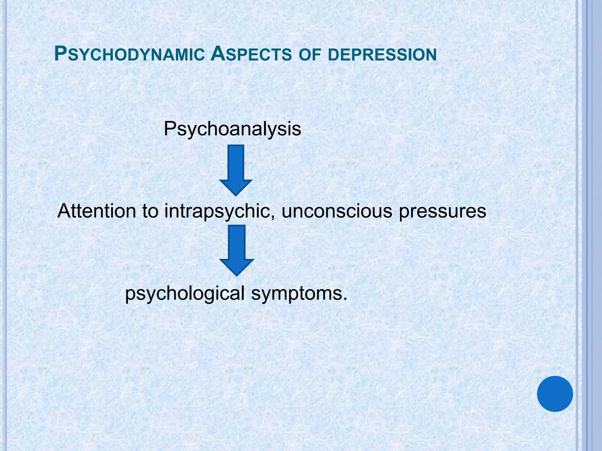 0 psychological models of depression | PPTX