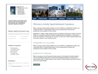 Optimo Website Design Portfolio | PPT