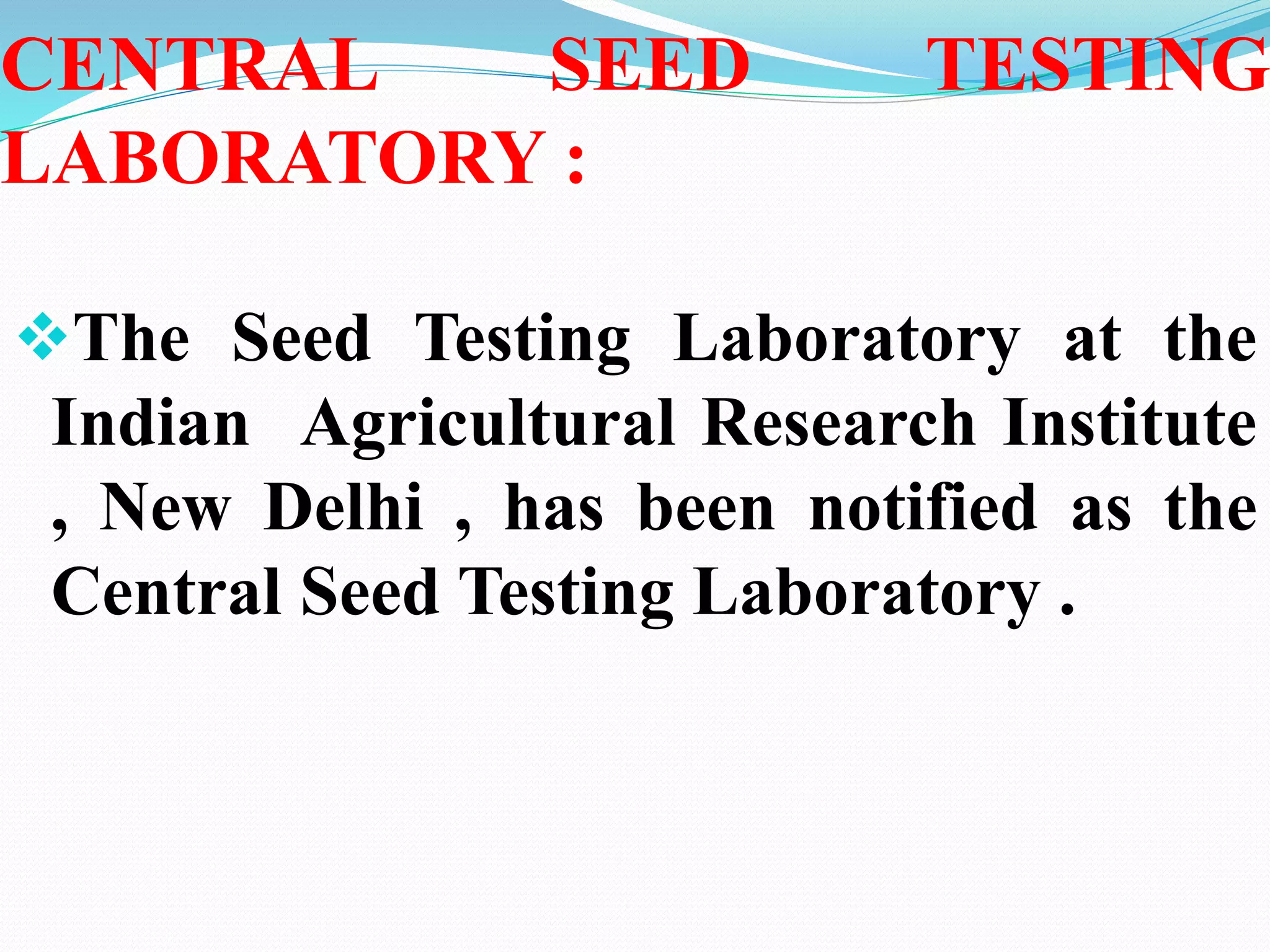 Central seed committee | PPTX