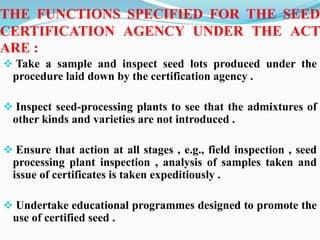 Central seed committee | PPTX