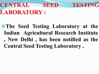 Central seed committee | PPTX