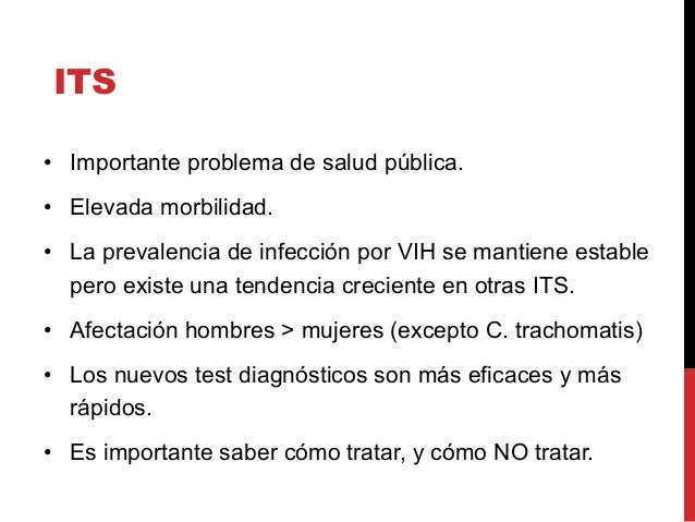 Actualización en diagnóstico y tratamiento de ITS